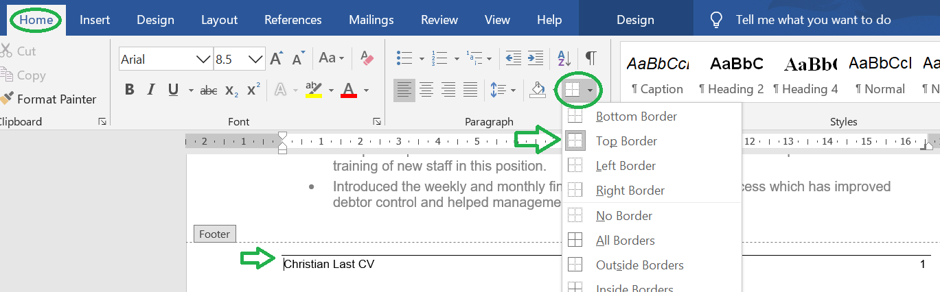 How To Put a Footer Into Your Resume – The Good Life Careers